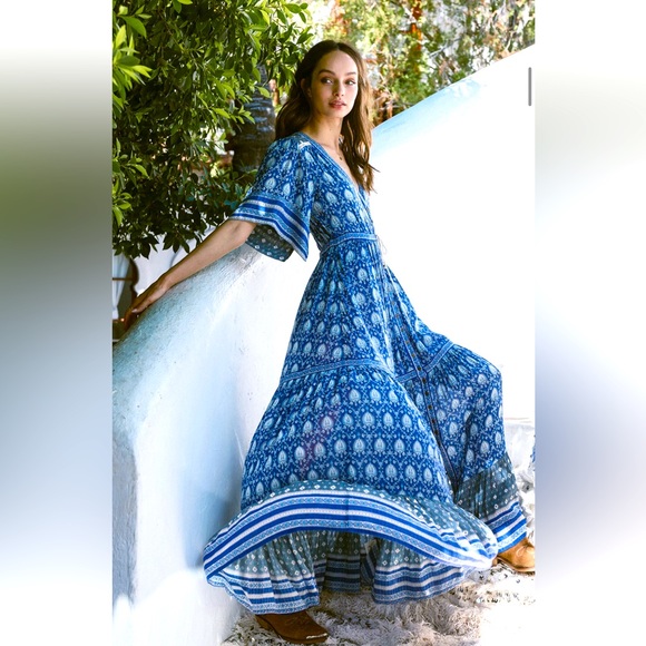 Spell | Dresses | Spell The Gypsy Collective Oracle Blue Dress | Poshmark